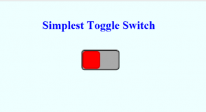 Simplest Toggle Switch – Hunterweb